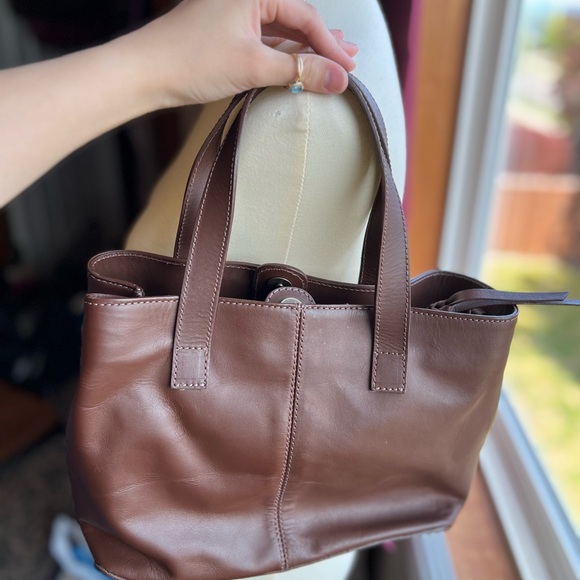 Able | Bags | Able Brown Leather Tote Minimalist Design | Poshmark